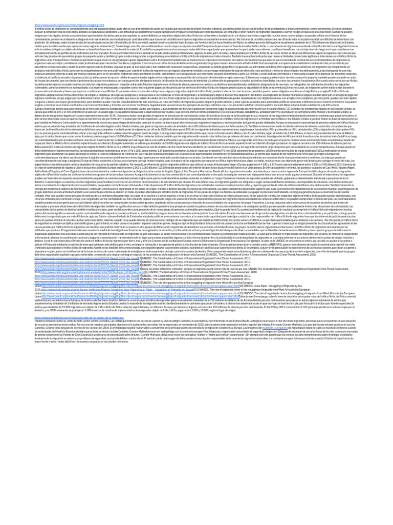 Class Project We Did Long Time Ago | PDF | Migración humana | Contrabando