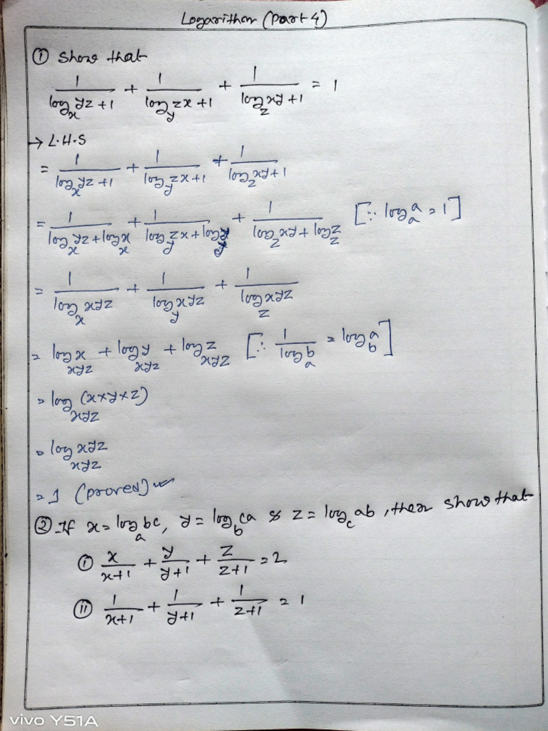 Logarithm Part 4 - PNH | PDF