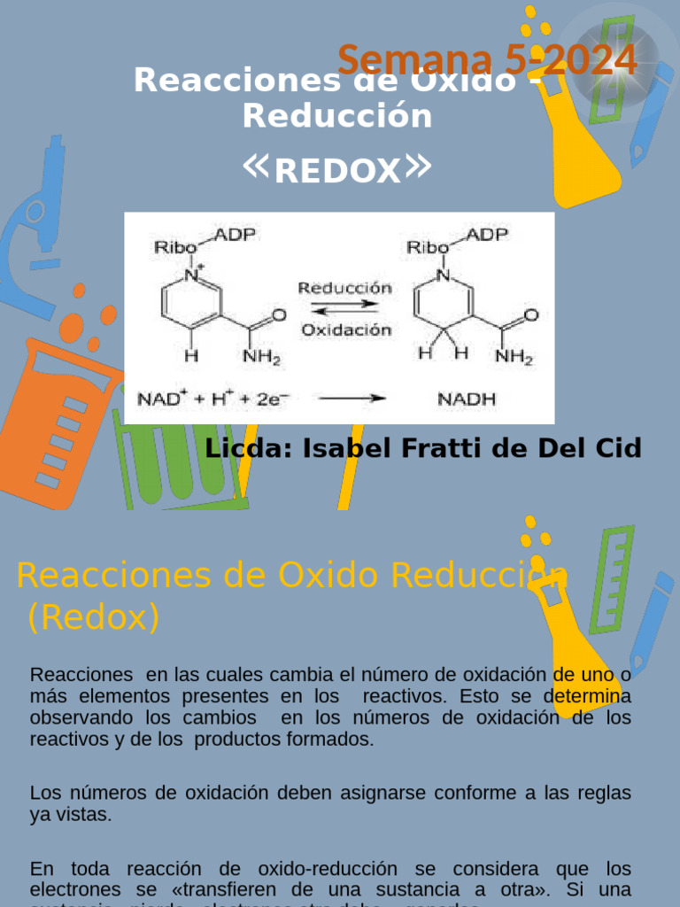 Semana 5 | PDF | Redox | Reacciones químicas