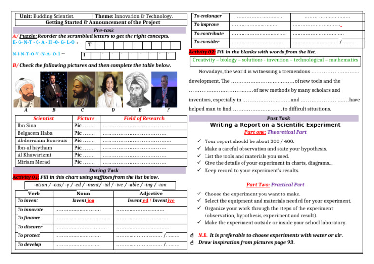 Budding Intro Worksheets | PDF | Experiment | Language Families