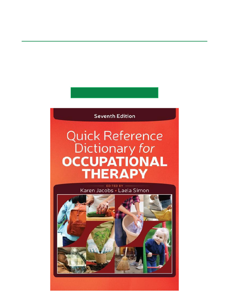Quick Reference for Occupational Therapy | PDF | Occupational Therapy ...