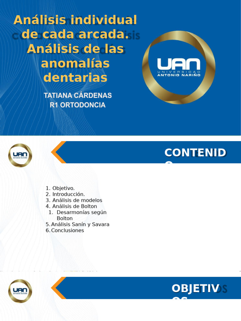 Análisis de Arcadas Dentarias y Anomalías | PDF | Anatomia dental ...