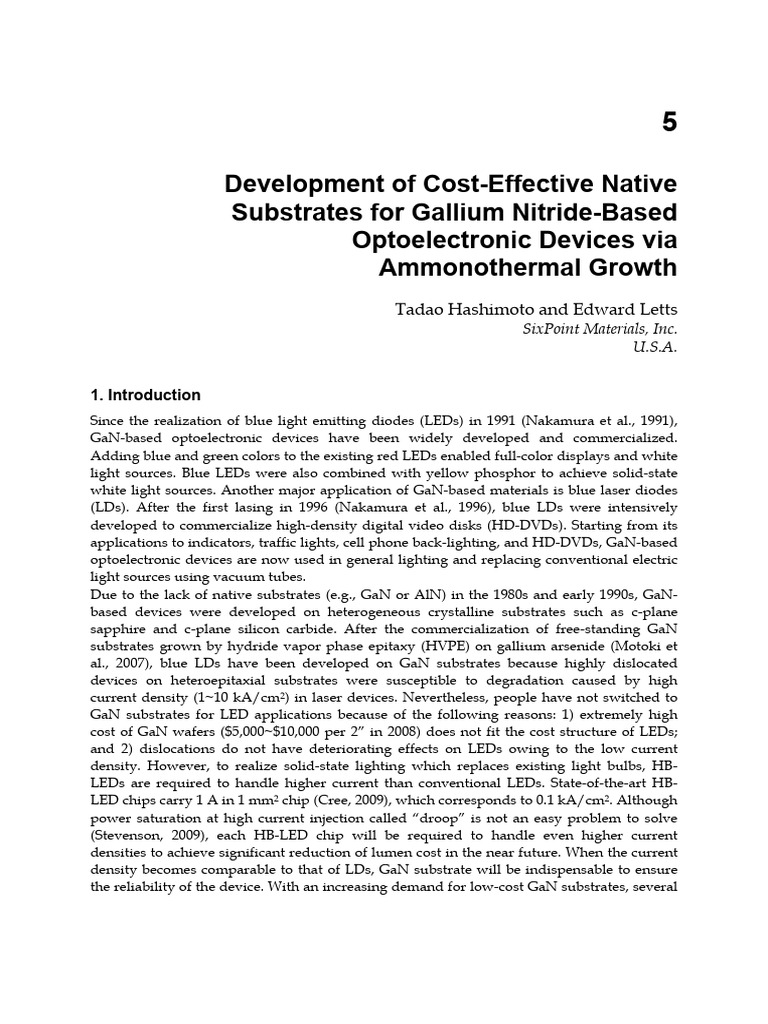 InTech-Development of Cost Effective Native Substrates For Gallium ...