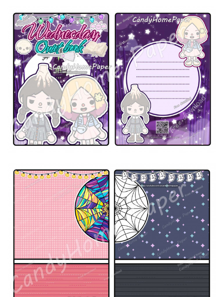 k14.Candyhome Paper-Wednesday addams | PDF