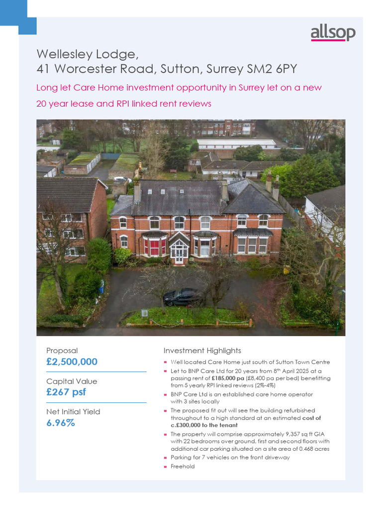 Wellesley Lodge Sutton Brochure | PDF | Lease | Common Law