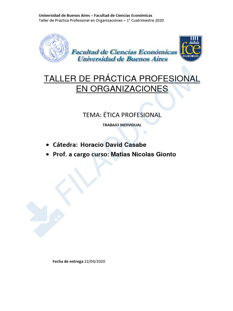 TP INDIVIDUAL ETICA PROFESIONAL | PDF | Enron | Contador