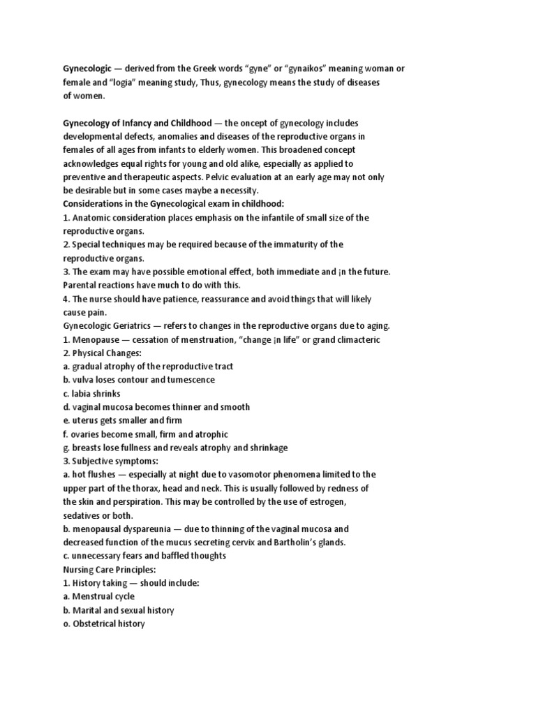 Gynecologic - Derived From The Greek Words "Gyne" or "Gynaikos" Meaning ...