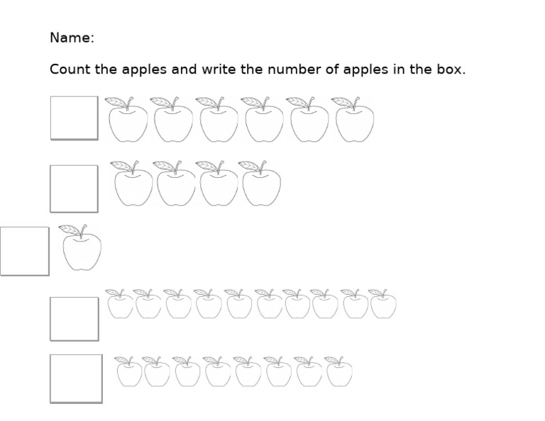 Count of Apples in Box | PDF
