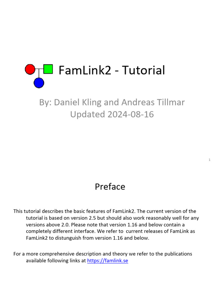 Famlink2 Tutorial English | PDF | Genetic Linkage | Single Nucleotide Polymorphism