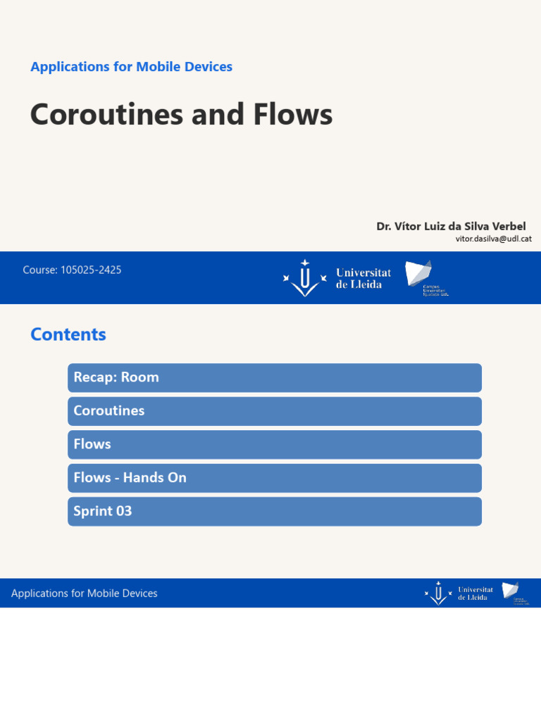 10 App Mobile Teo Local Coroutines Flow | PDF | Thread (Computing) | Databases