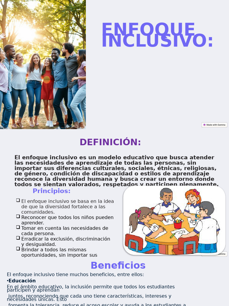 Un Enfoque Inclusivo | PDF | Inclusión (Educación) | Invalidez