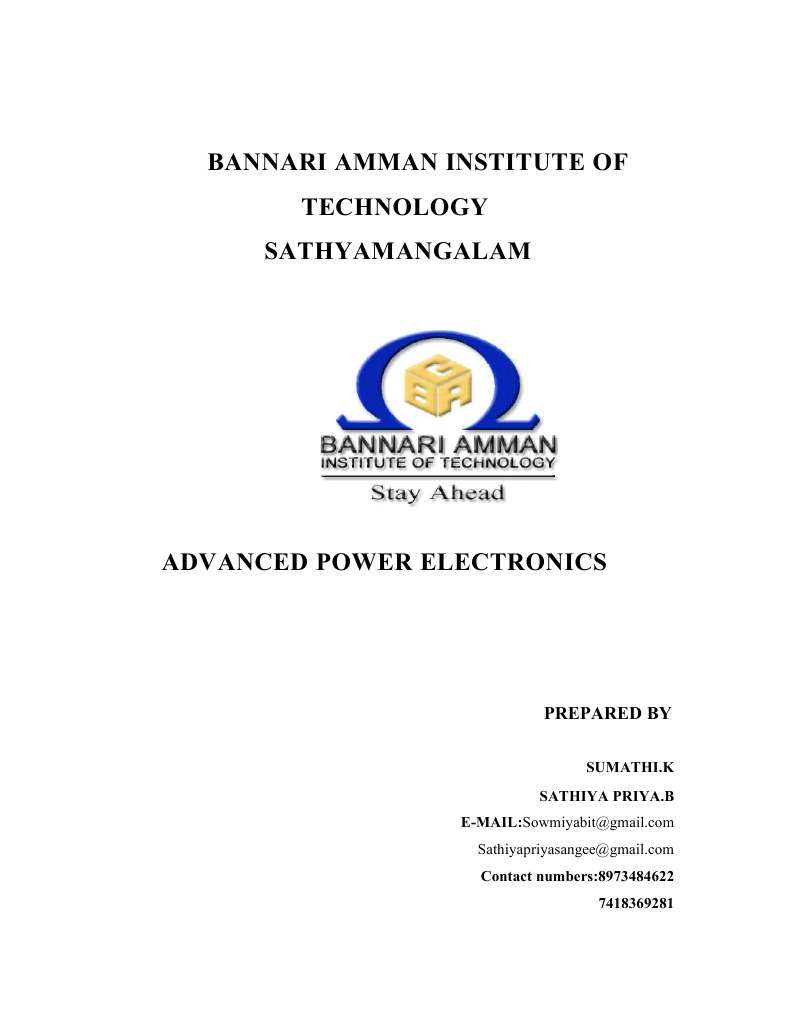 Advanced Power Electrnics | PDF | Capacitor | Power Electronics
