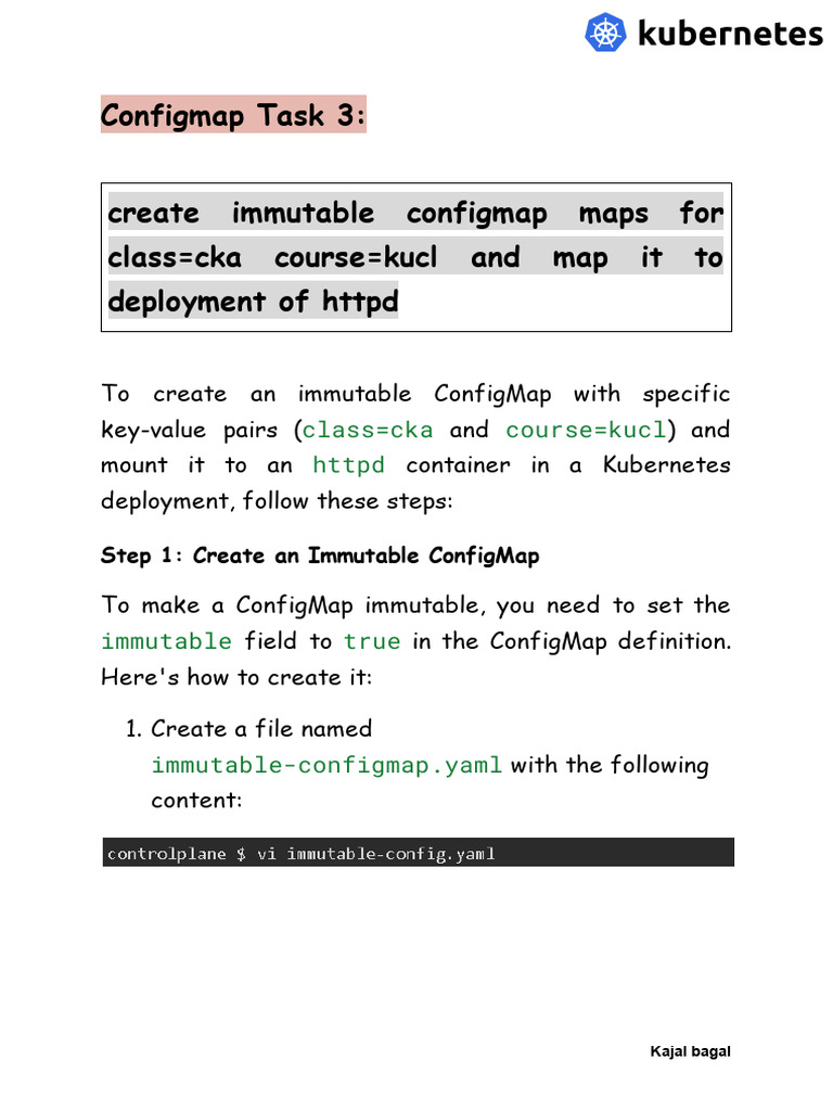 Configmap task3 k8sااتتت | PDF | Computer Programming | Computing