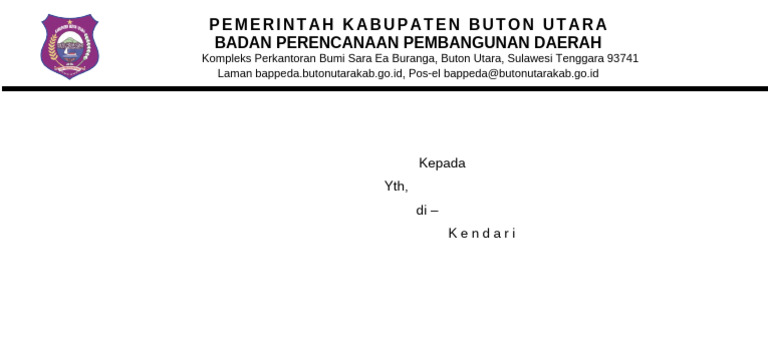 Amplop Coklat Kop Bappeda | PDF