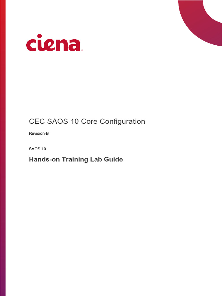 Config Básica e922 - Saos 10 Ip, Mpls, And VPN Services Hands-On Lab - Cec Lab Guide | PDF ...