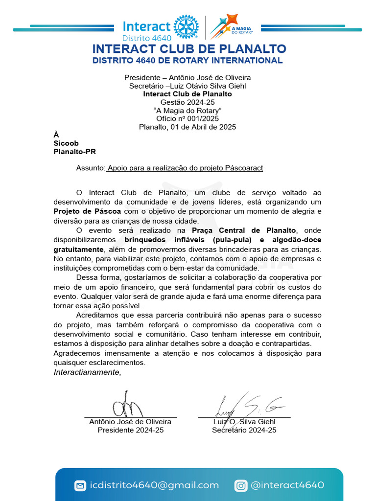 Cópia de Ofício 01 - Bancos.docx | PDF