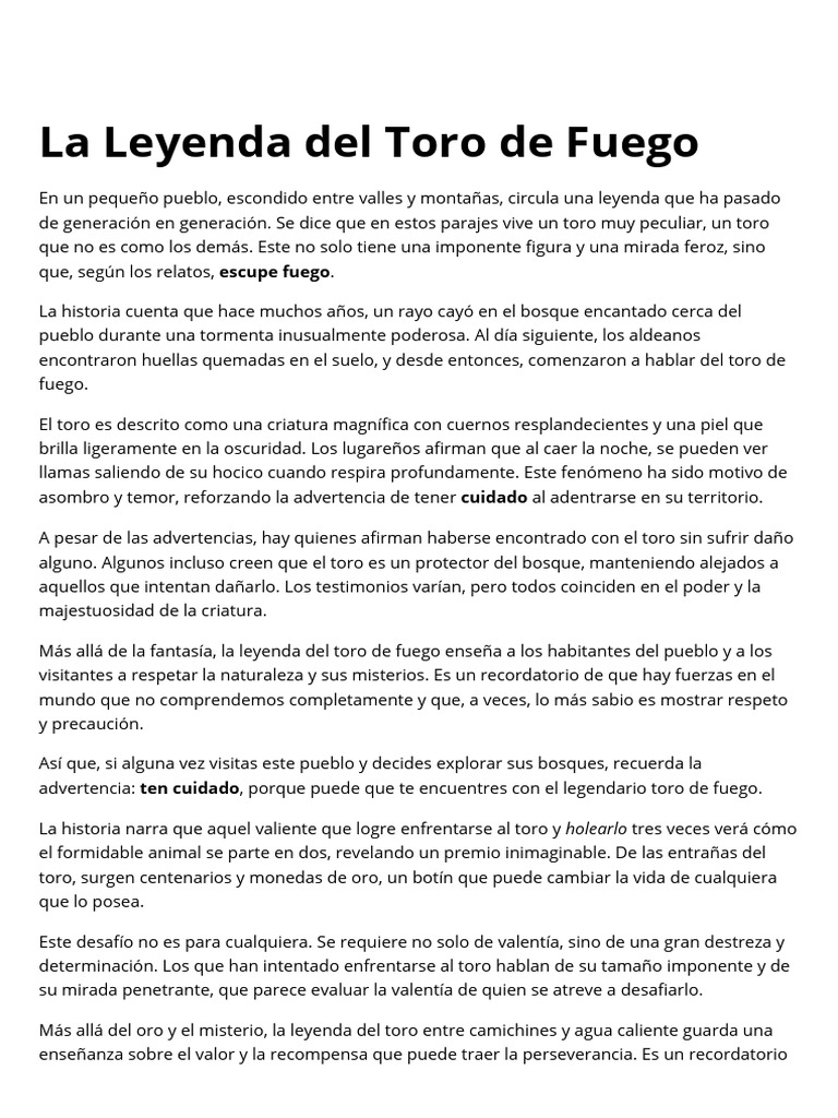 El Toro PDF | PDF