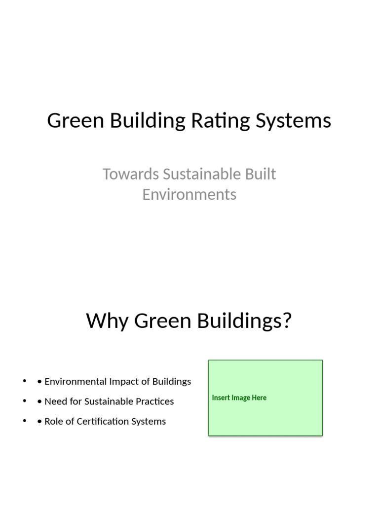 Green Building Rating Systems Overview | PDF