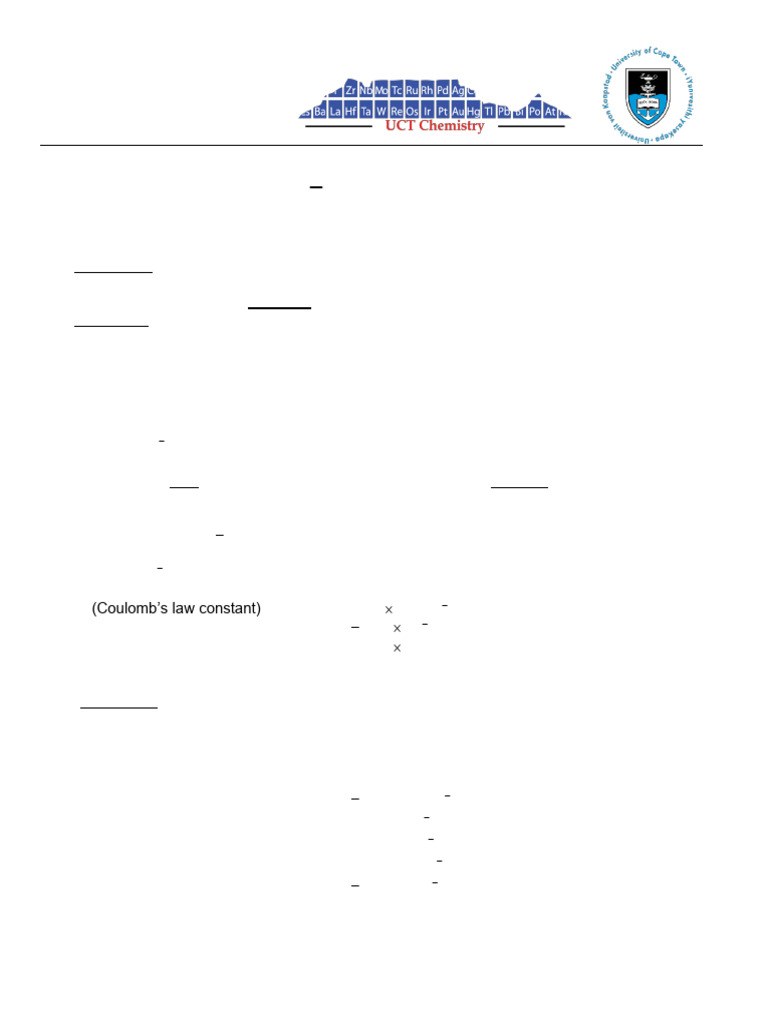 CEM1000W Tutorial Topic 6 April2023 v2 | PDF | Chemistry | Chemical ...