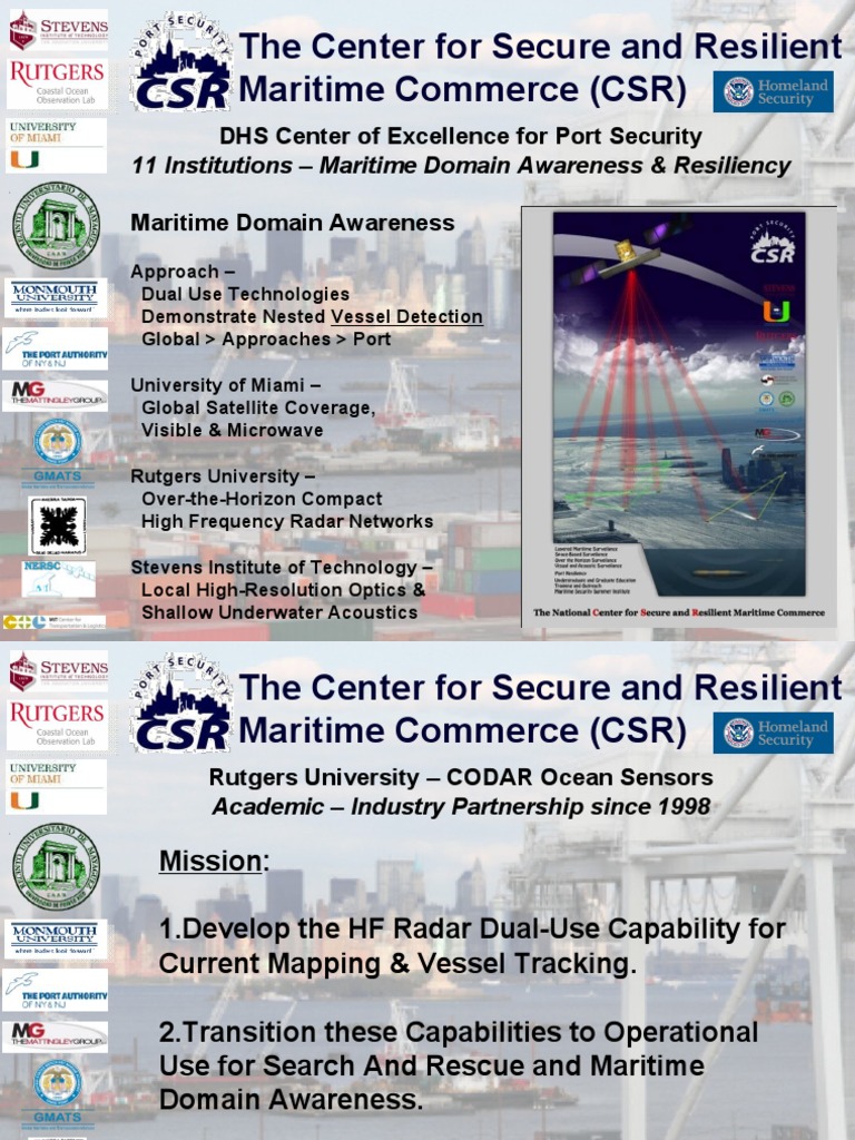 Maritime Domain Awareness: HF-Radar Component | PDF | Radar | High ...
