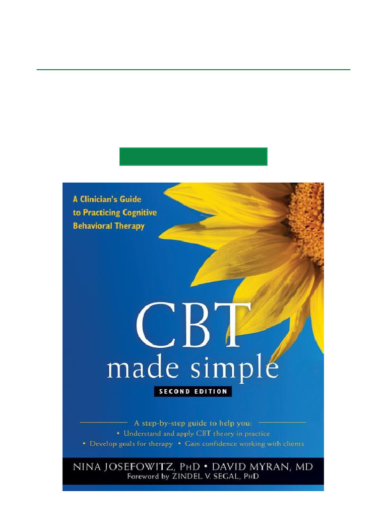 CBT Made Simple A Clinician's Guide To Practicing Cognitive Behavioral Therapy 2nd Edition ...