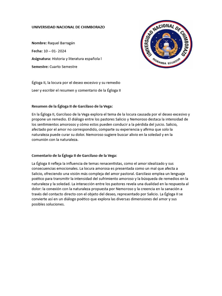 Égloga LL | PDF