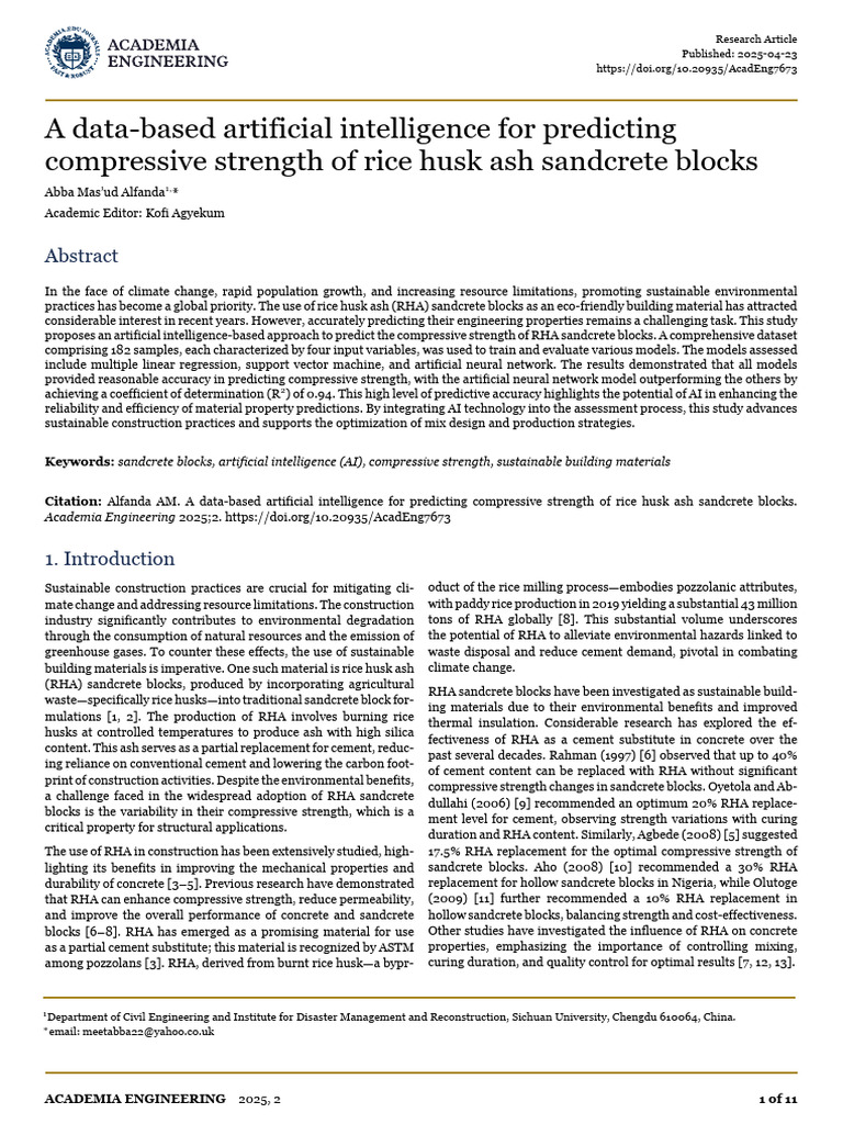 A Data Based Artificial Intelligence For | PDF | Mean Squared Error | Support Vector Machine
