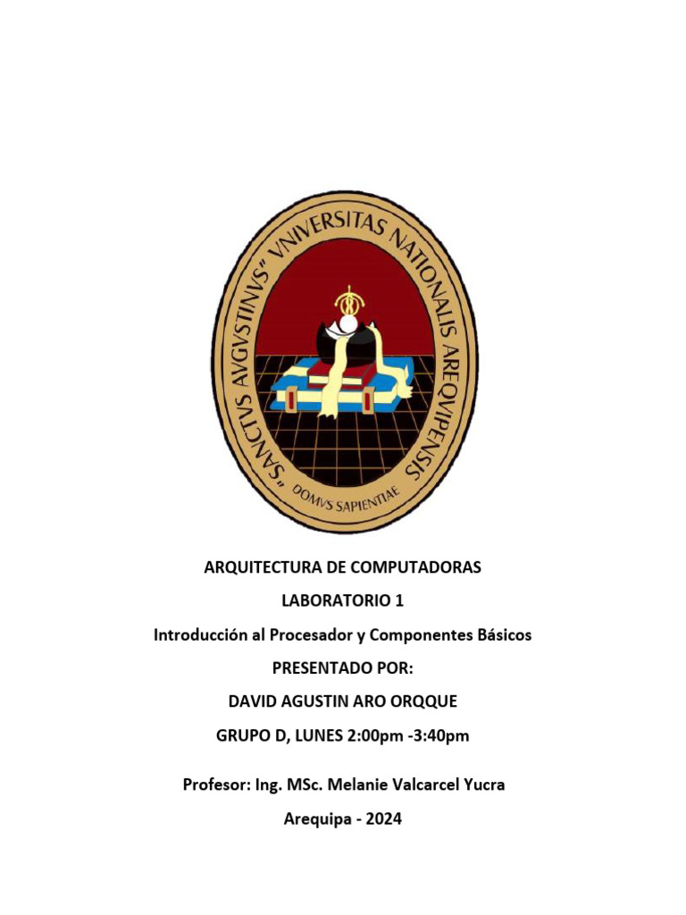 Laboratorio 1 David Aro Orqque | PDF | Microcontrolador | Arduino
