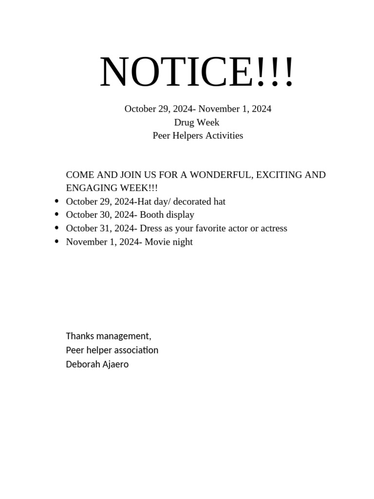 Notice | PDF