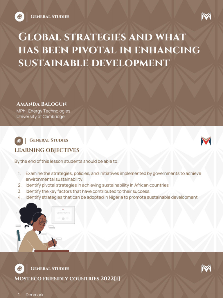 Global Strategies for Sustainable Development | PDF | Sustainability ...