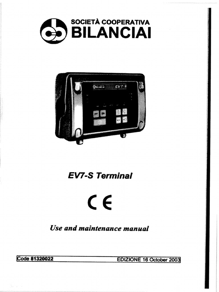 B2594 EV7-S Terminal Usermaint | PDF