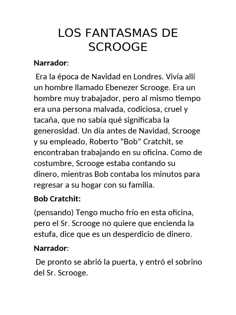 Los Fantasmas de Scrooge | PDF | Ebenezer Scrooge | Un villancico