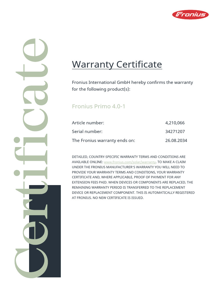 Get Certificate | PDF