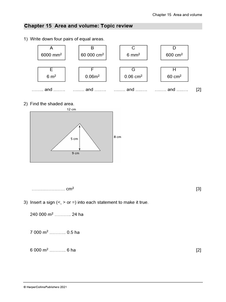 Chapter 15-Area and Volume - NEXTGEN | PDF | Volume | Euclidean Geometry