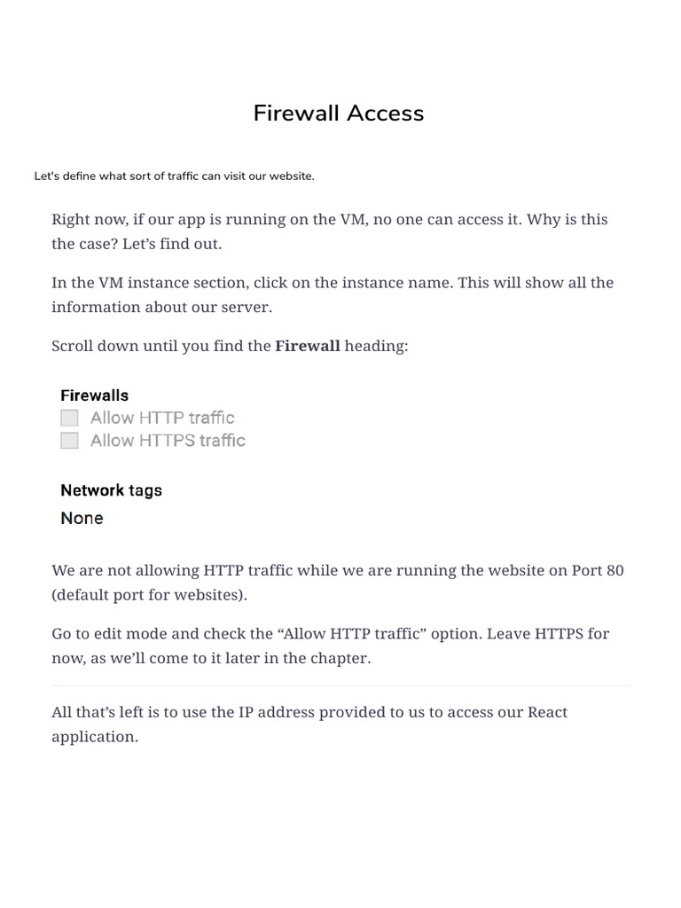 14 Firewall Access | PDF