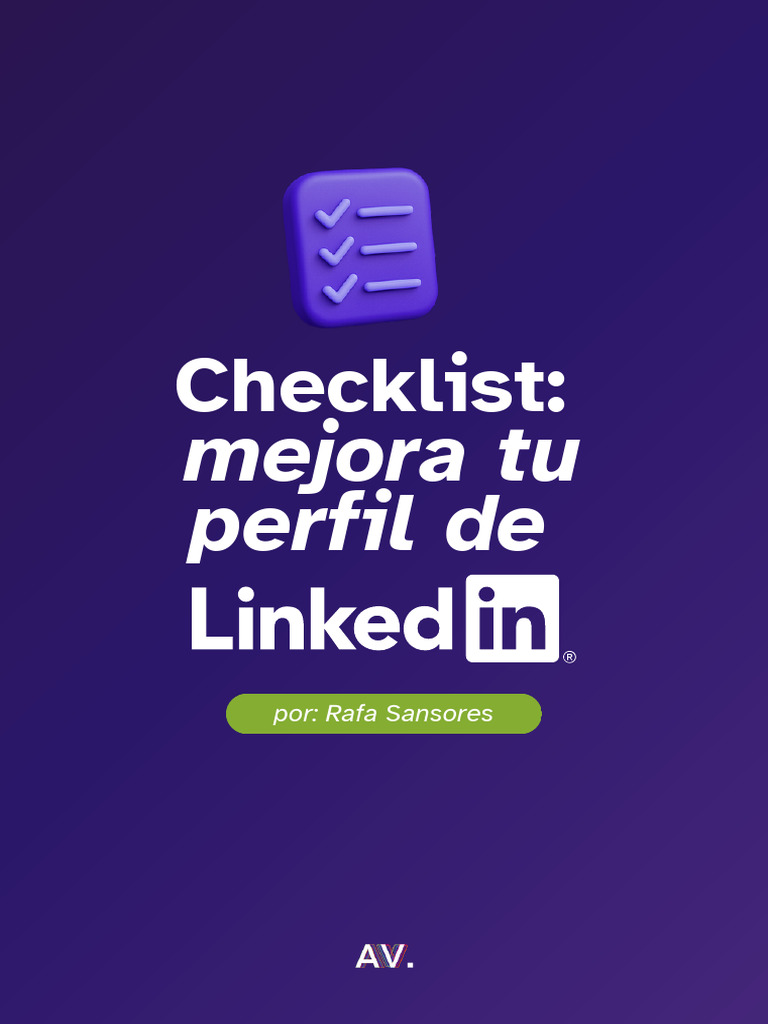 4c7784 Ce5 68be 244a b138038c237d Checklist Linkedin Gratuita | PDF