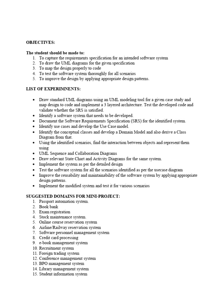 OOAD REcord | PDF | Unified Modeling Language | Class (Computer ...
