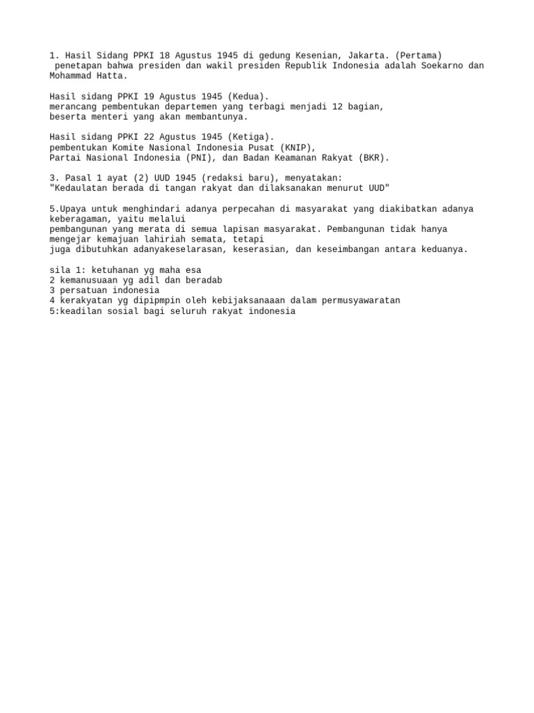 Rangkuman Materi PKN | PDF