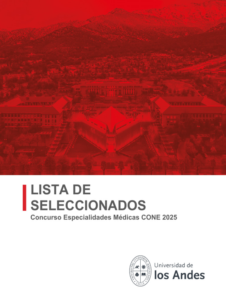 Seleccionados Concurso CONE 2025 | PDF