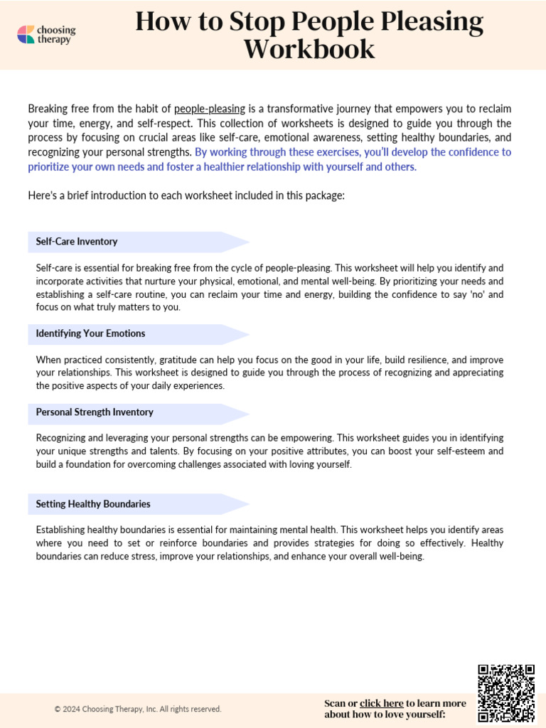 How To Stop People Pleasing | PDF | Mental Health | Psychiatry