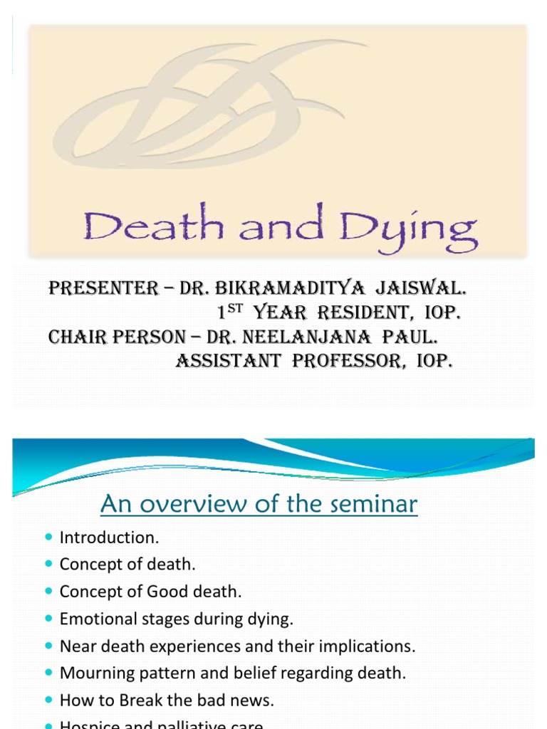An Overview of Psychological and Spiritual Aspects of Death and Dying ...