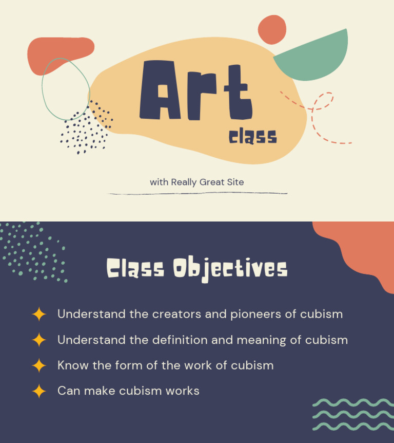 Colorful Abstract Education Art Class Cubism Presentation Slide Deck PDF | PDF