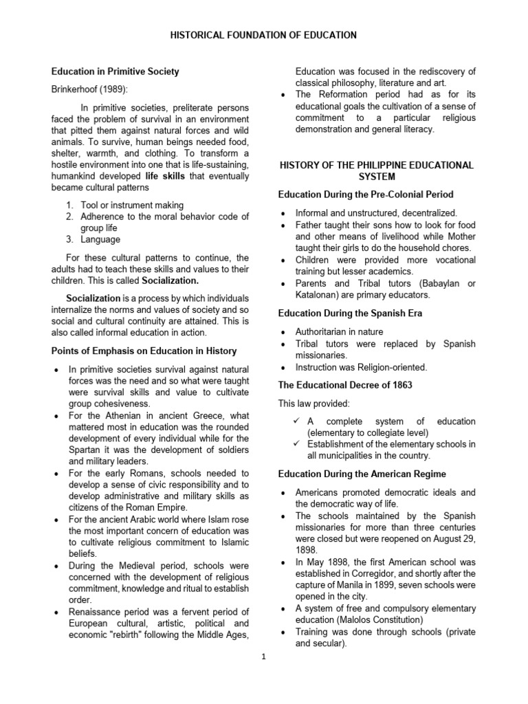 FTC 5 Historical Foundations | PDF