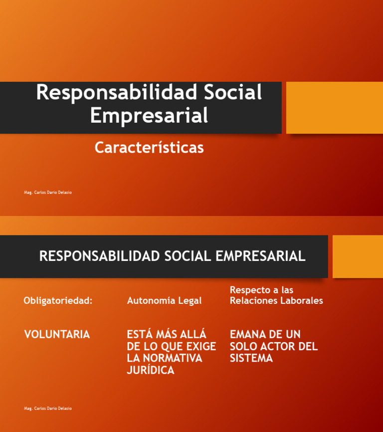 2.1 - Características Responsabilidad Social Empresarial | PDF