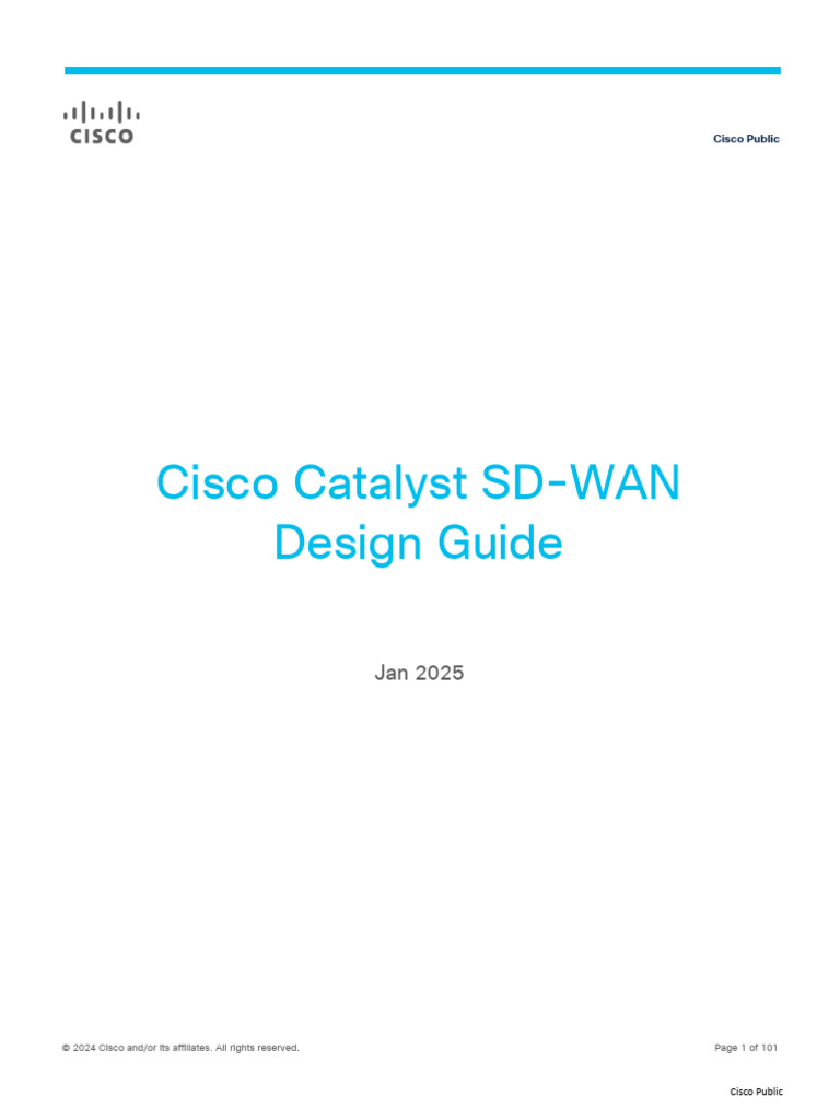 cisco-sdwan-design-guide | PDF | Virtual Private Network | Computer Network