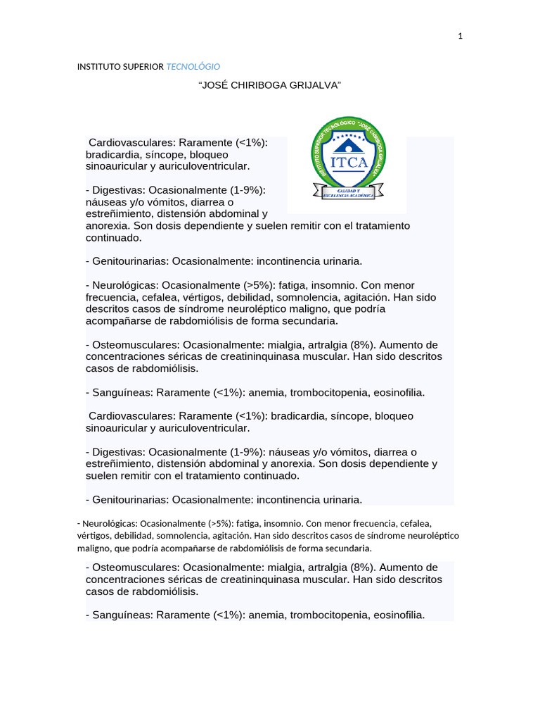 Medicamentos Del Sistema Nervioso (Enviar Acabr) | PDF | Fisiología ...