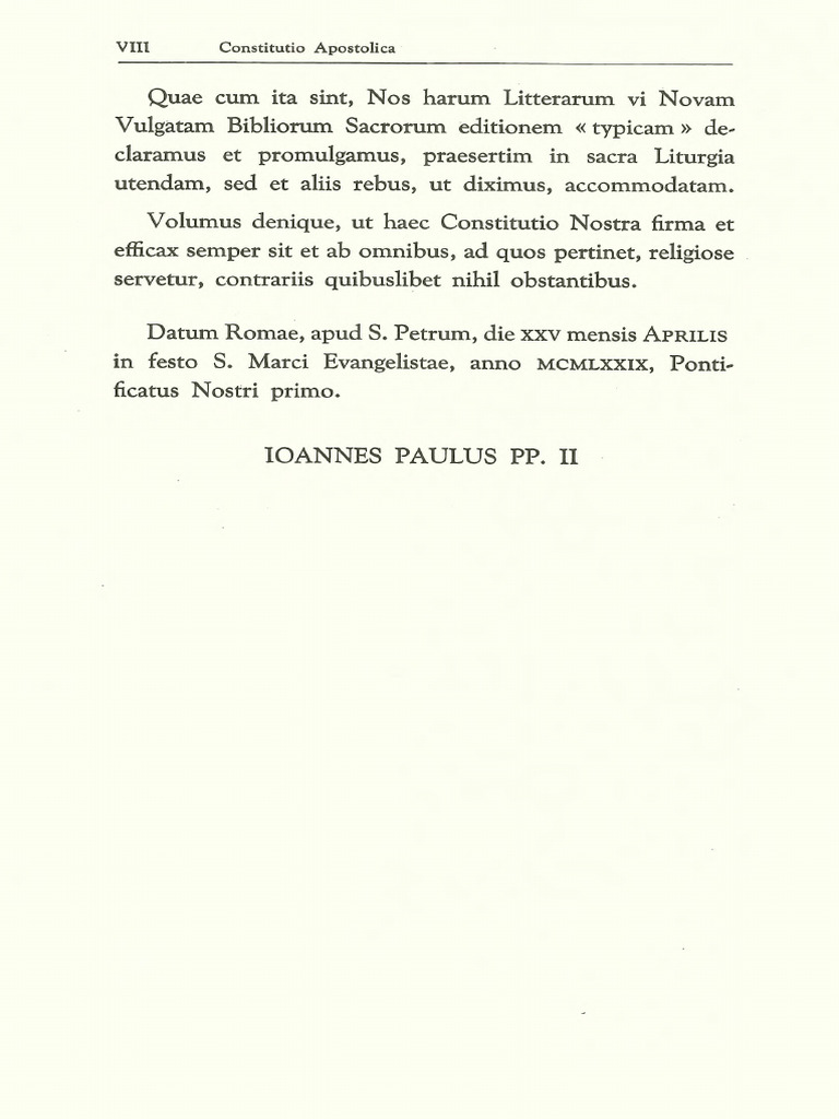 NOVA VULGATA BIBLIORUM SACRORUM - Editio Typica Altera-0008 | PDF