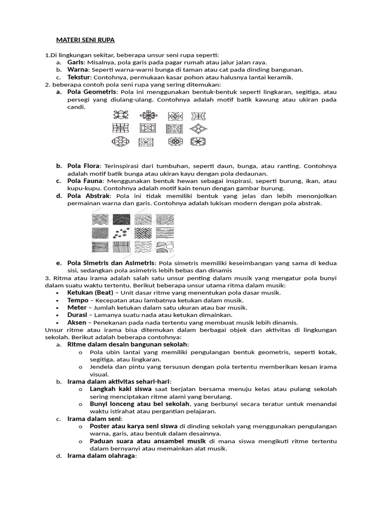 Materi Us SN Rupa | PDF