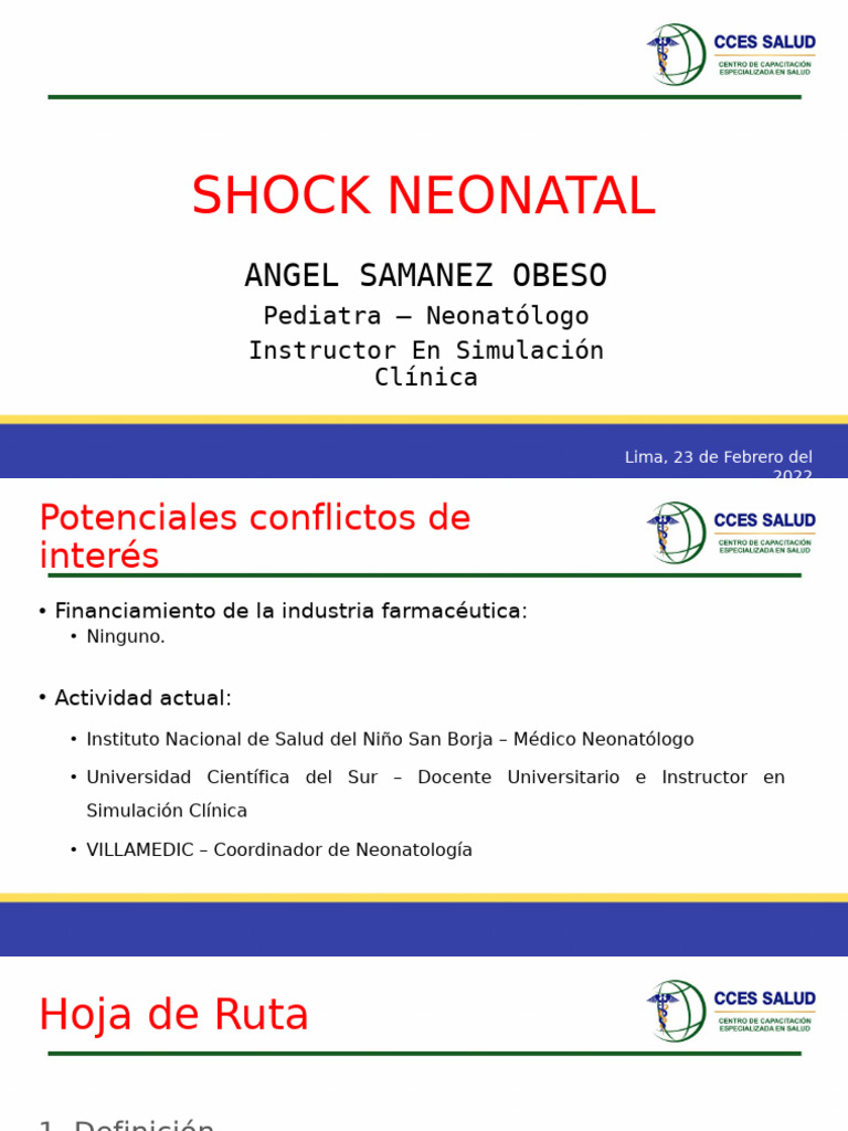 Dr. Angel Samanez-Shock Neonatal | PDF | Medicina CLINICA | Fisiología