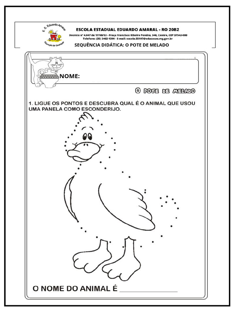 Atividades Didáticas: O Pote de Melado | PDF